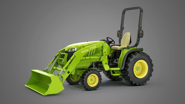 modelo 3d Utility Tractor with Loader - TurboSquid 2030495