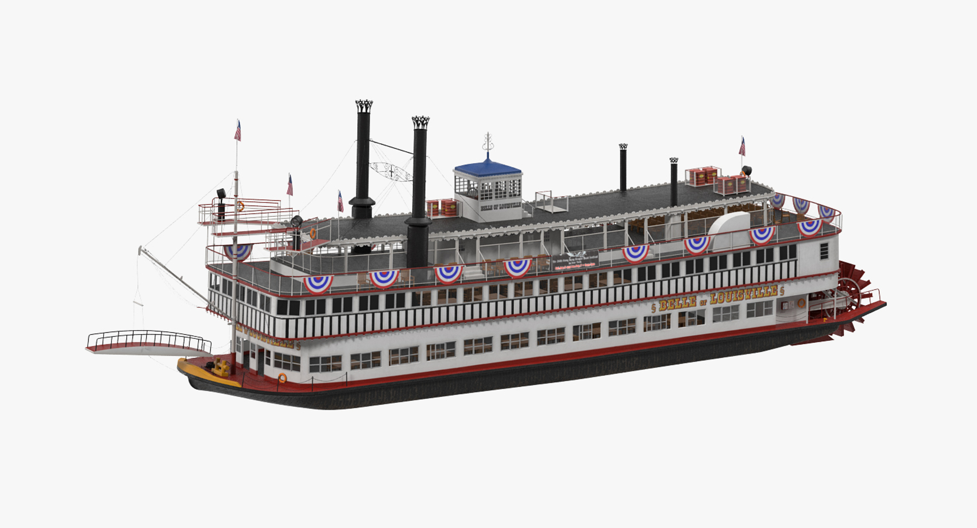 Wheeled Steamboat 3D Model | 1144502 | TurboSquid