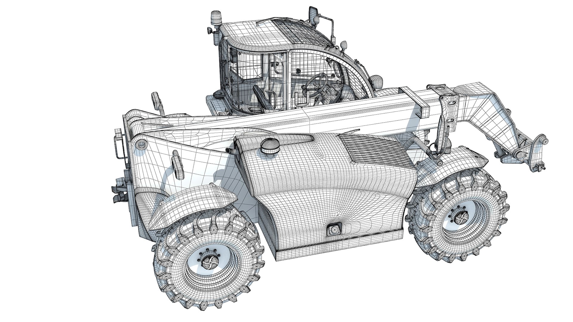 Telescopic Handler 3D Model - TurboSquid 1680666