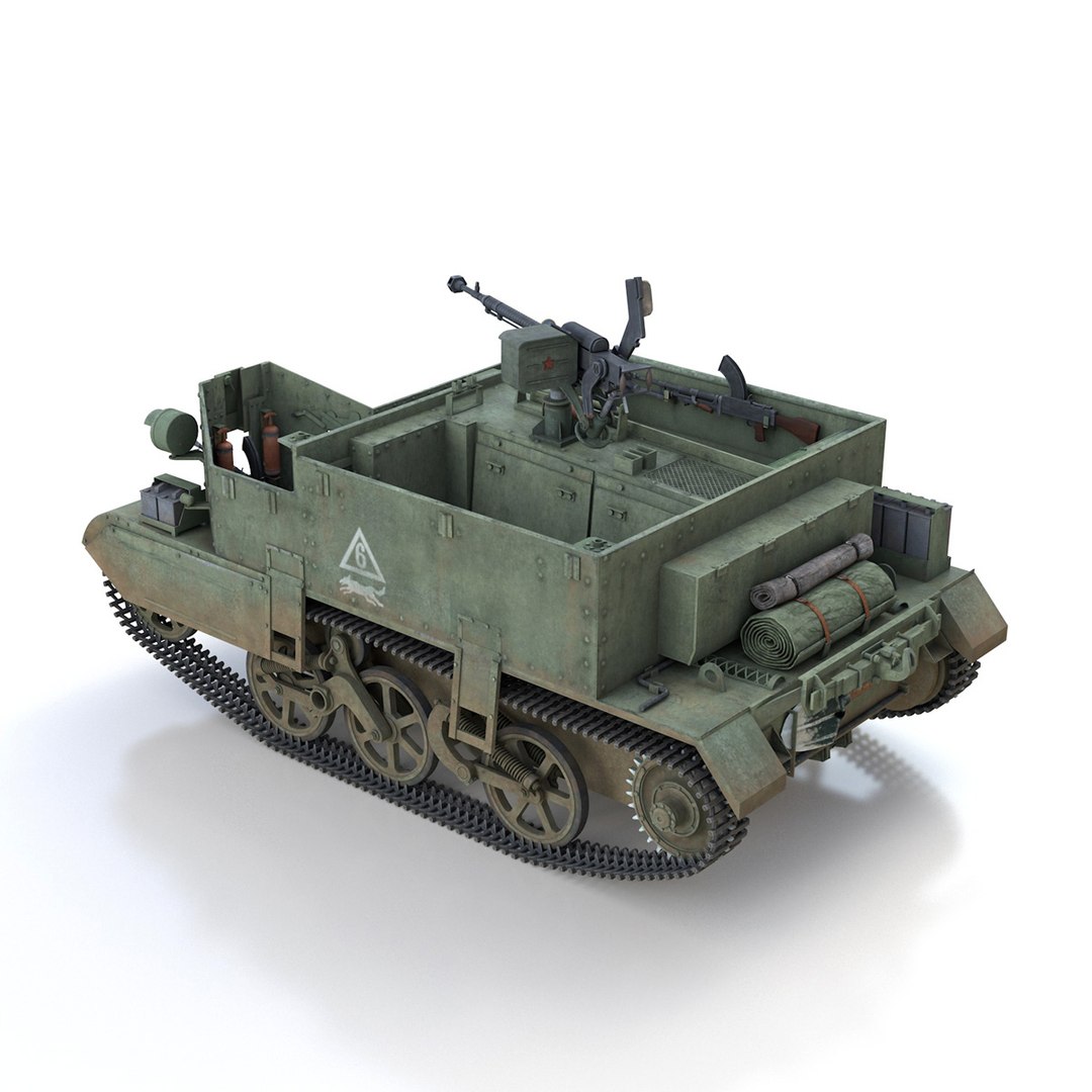 3D Bren Gun Carrier - Model - TurboSquid 1519686