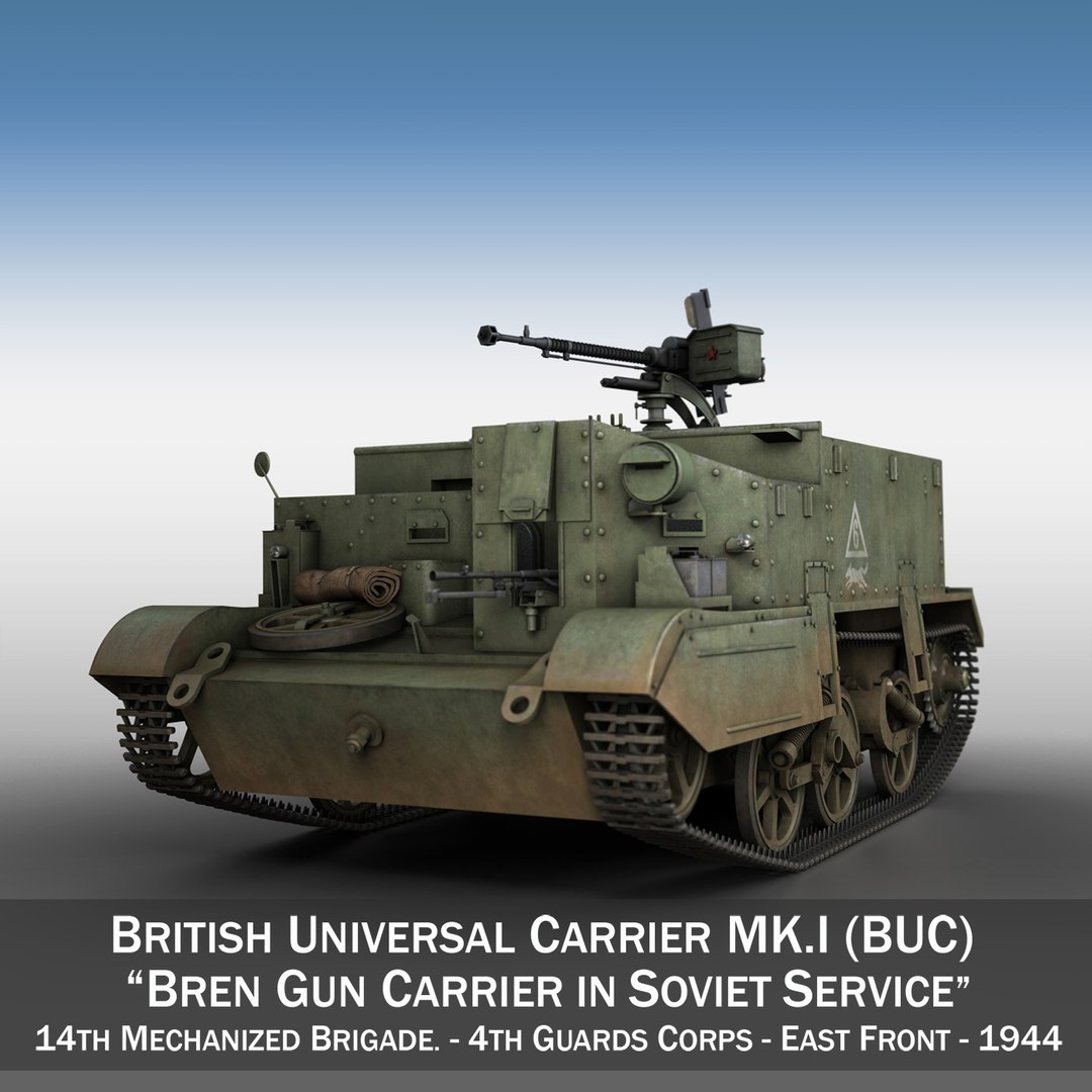 3D Bren Gun Carrier - Model - TurboSquid 1519686