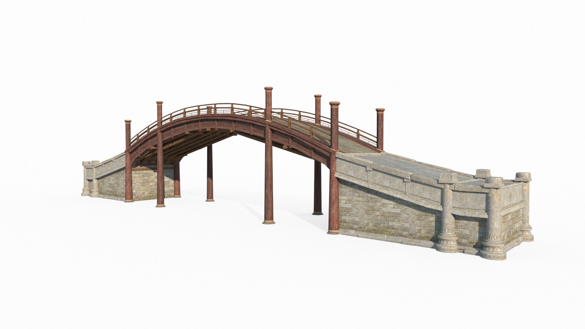 Ancient Architectural Arch Bridges In Asia 3D Model - TurboSquid 2050859