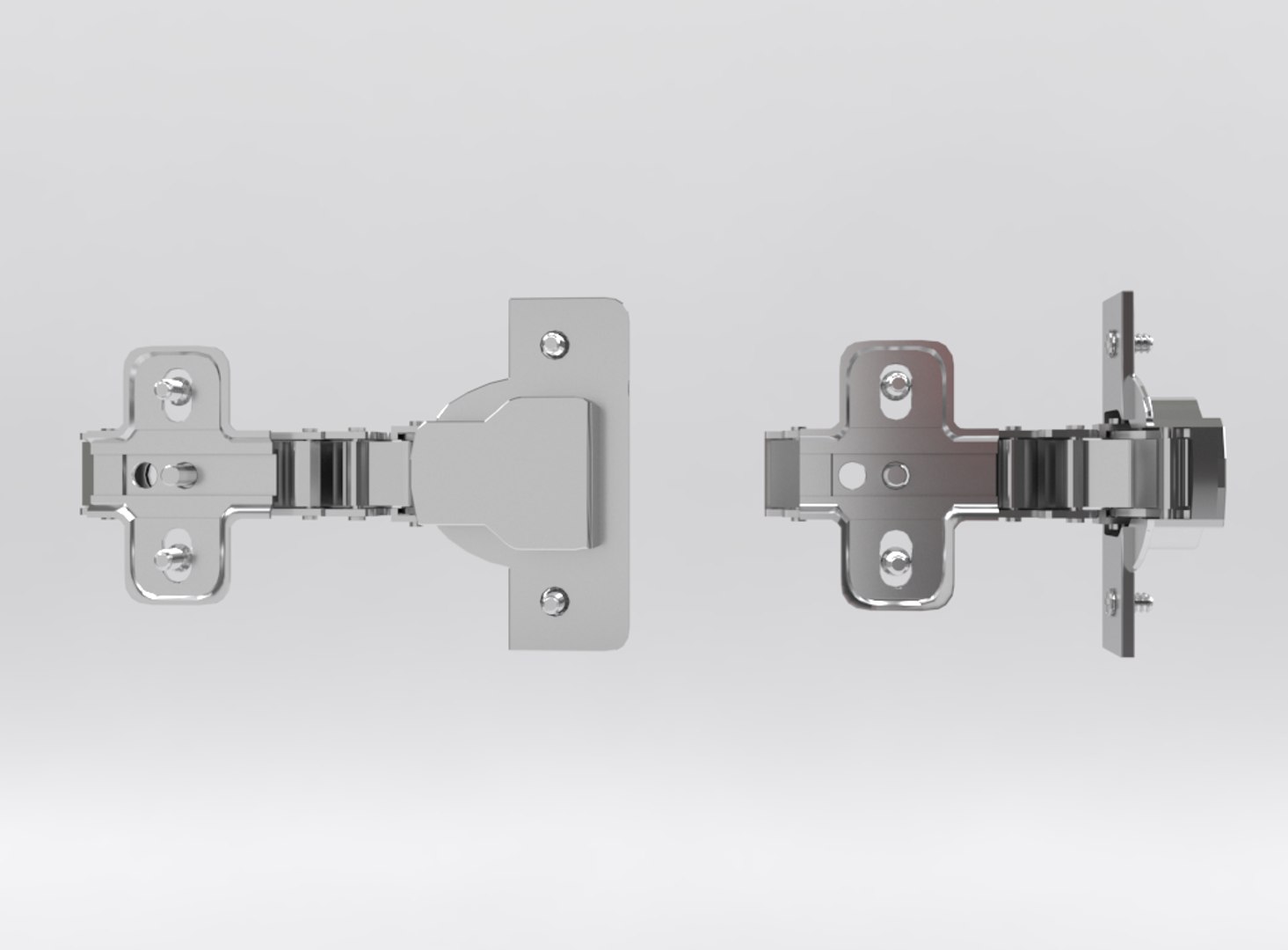 Door Cabinet Hinge 3D Model - TurboSquid 1357542