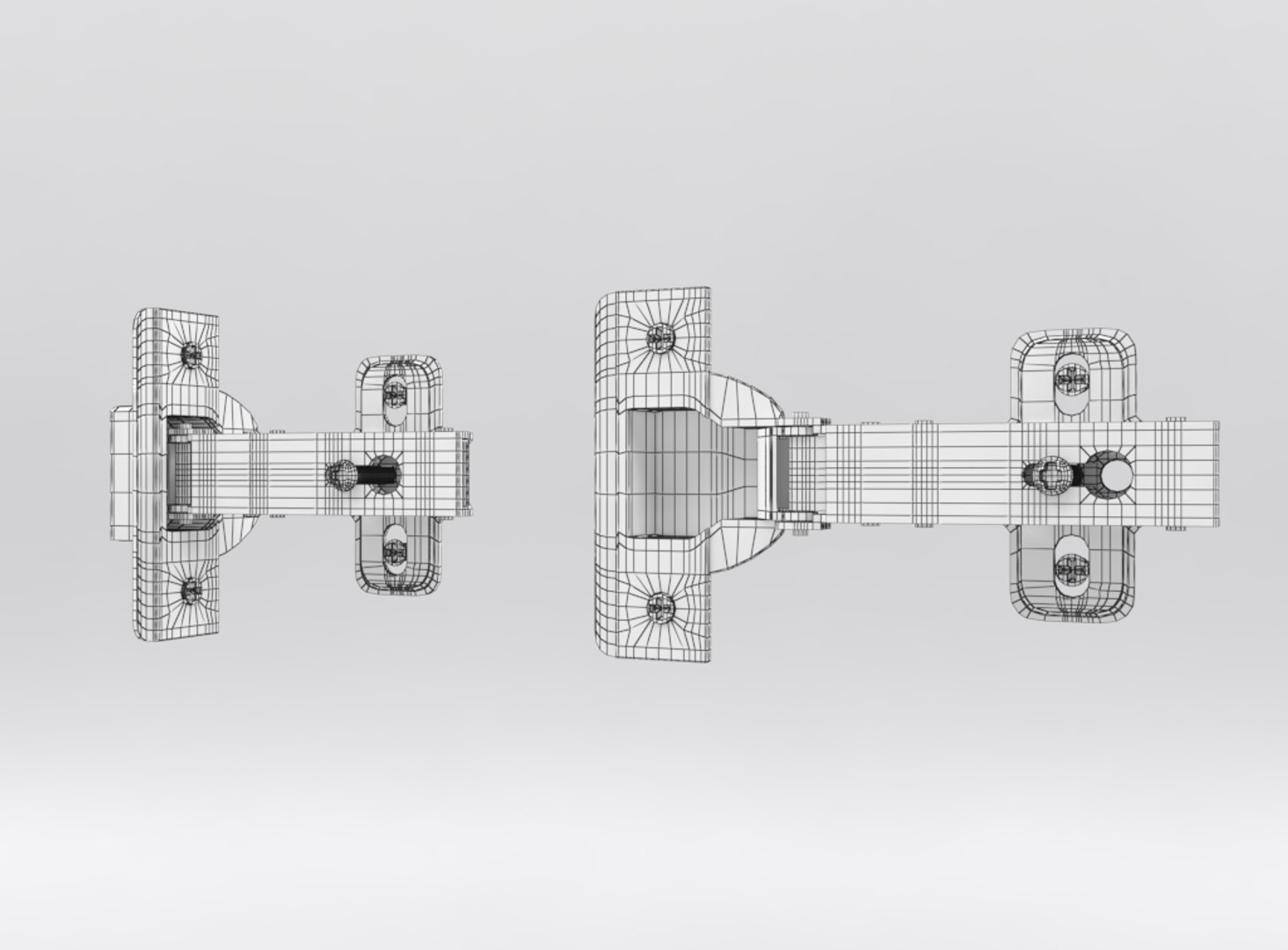 Door Cabinet Hinge 3D Model - TurboSquid 1357542