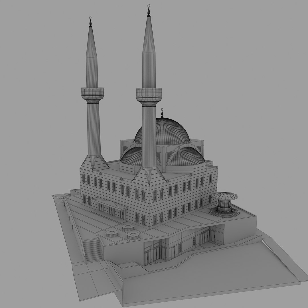 3d Model Mosque Exterior
