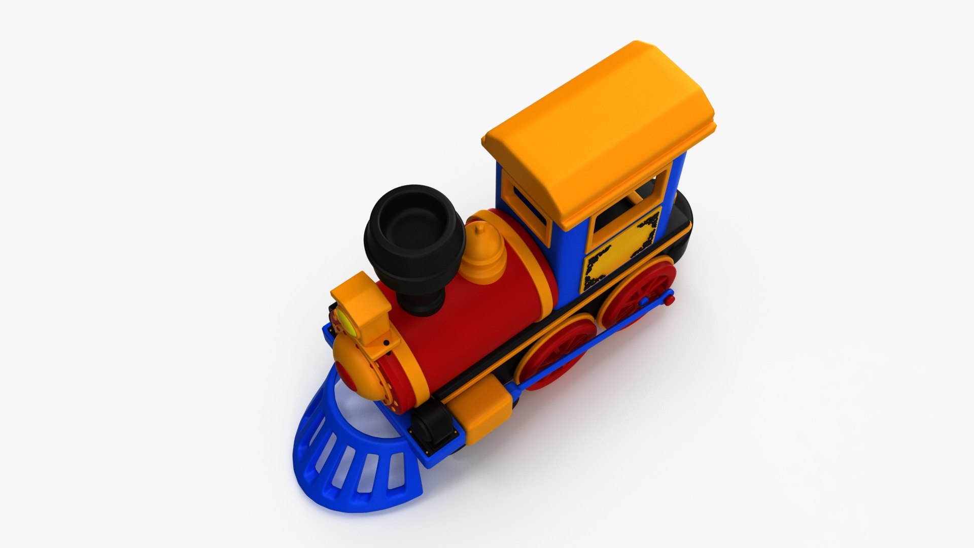 Cartoon Train 3D Model - TurboSquid 2234455