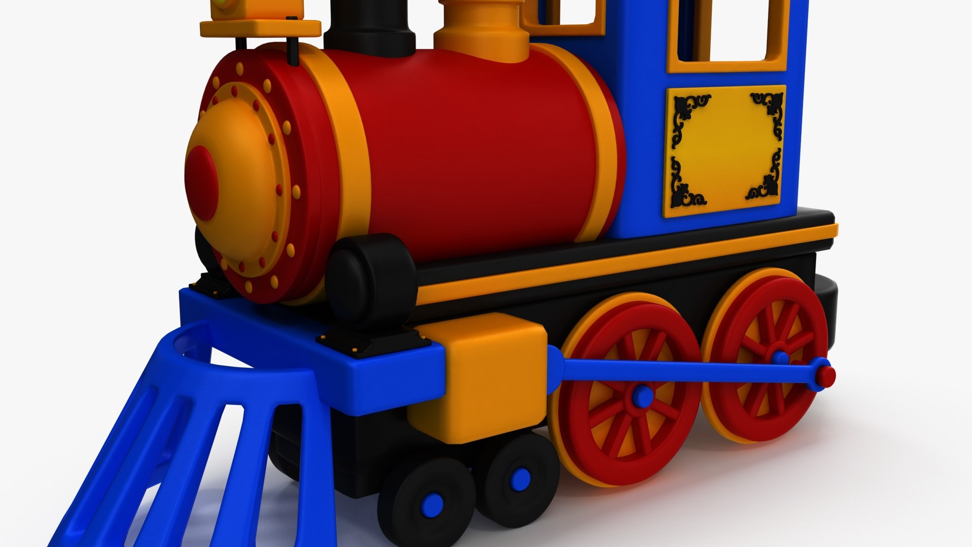 Cartoon Train 3D Model - TurboSquid 2234455