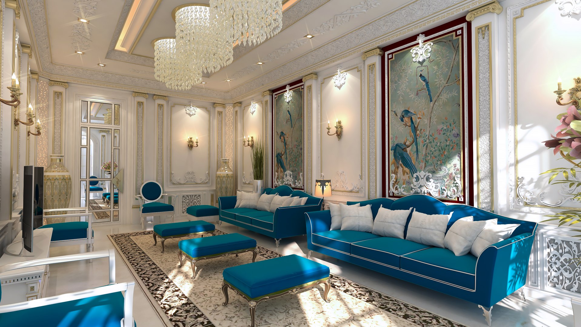 Living Room Interior 3D Model - TurboSquid 1411687