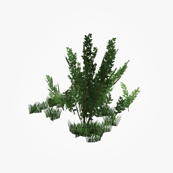 3D green grass model - TurboSquid 1507484