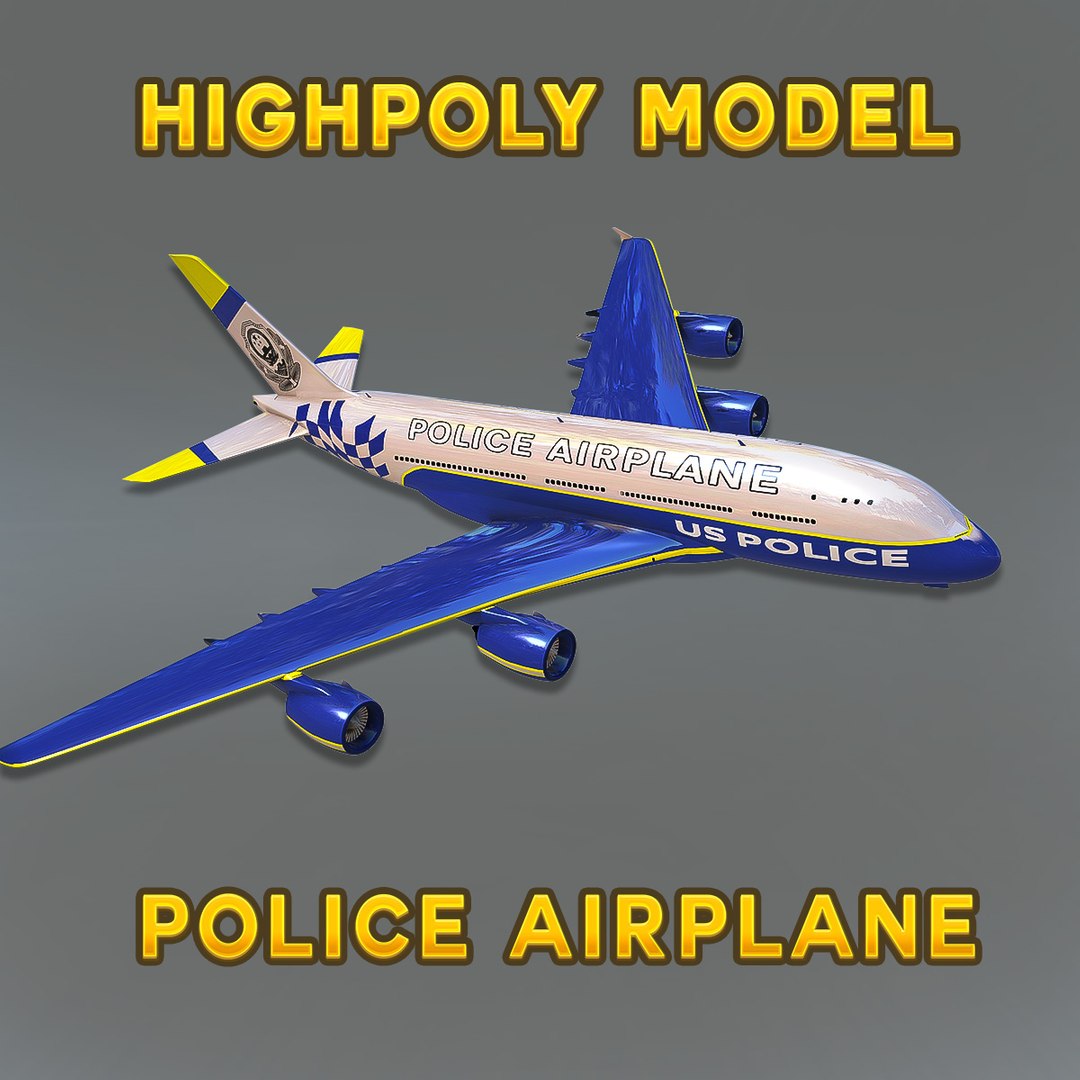 Elite Police Aircraft 3D Model 3D Model - TurboSquid 2186116