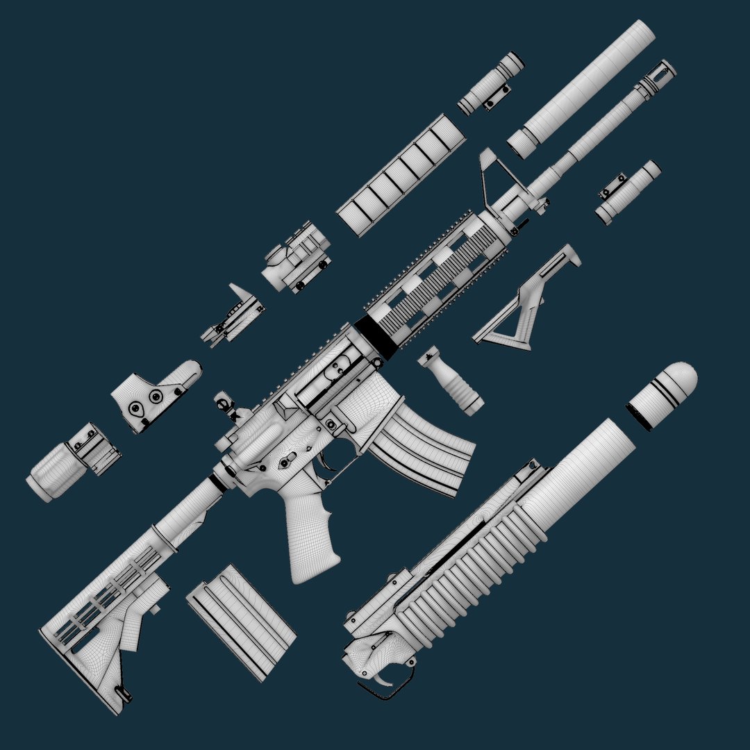 3D M4a1 - TurboSquid 1183902