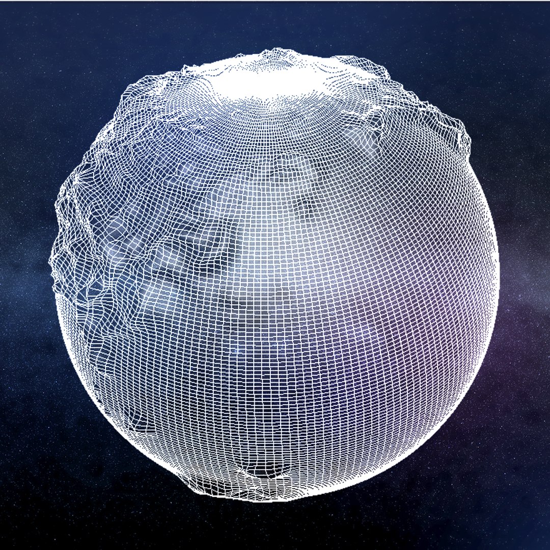 Sculpted Earth 3d Model