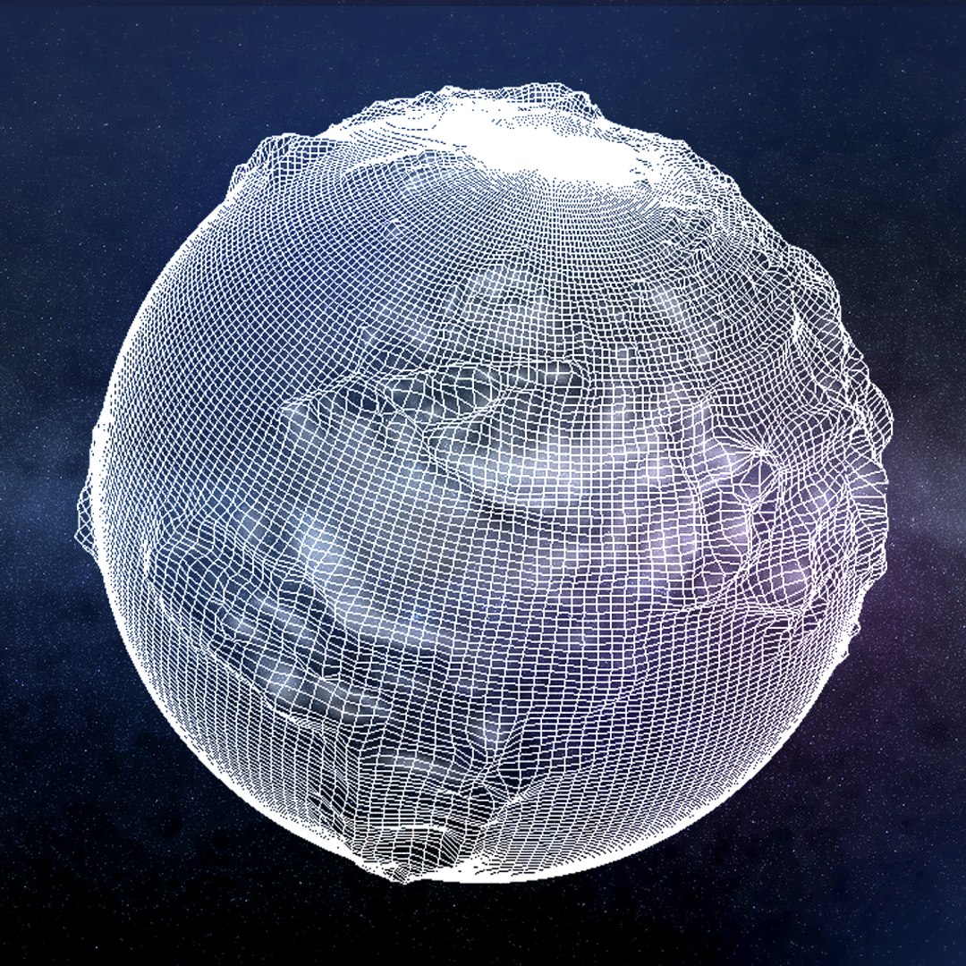 Sculpted Earth 3d Model