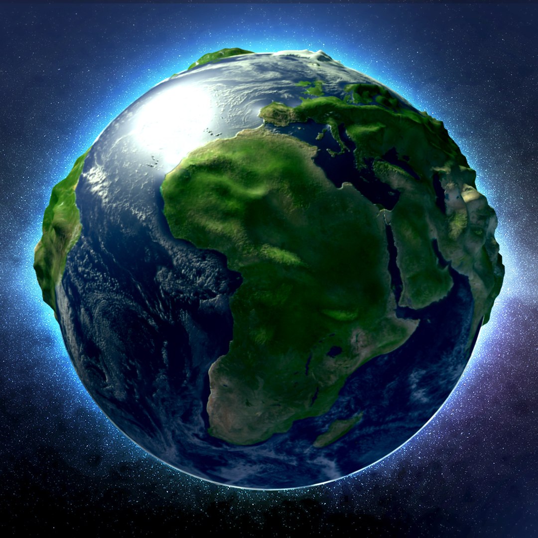 Sculpted Earth 3d Model