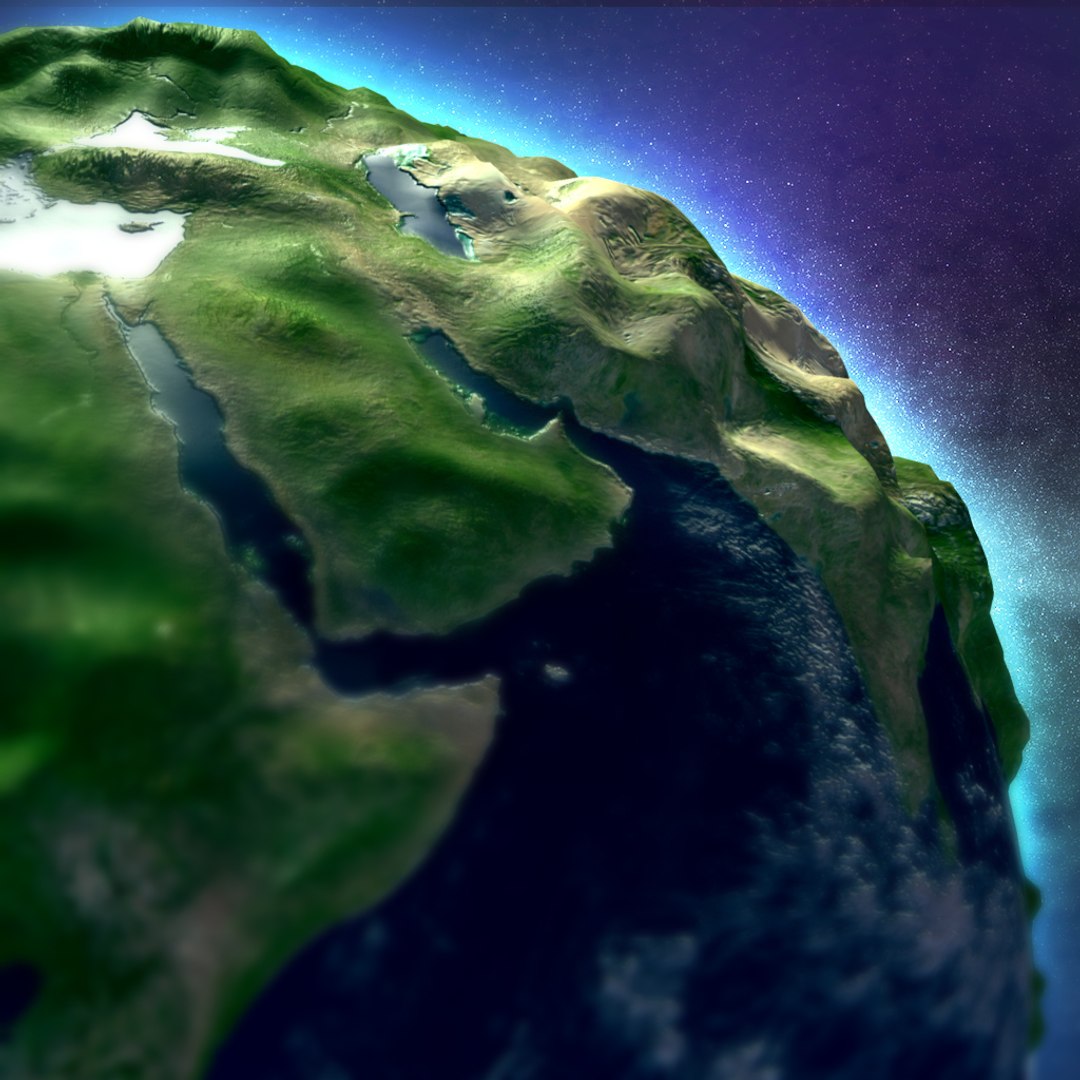 Sculpted Earth 3d Model