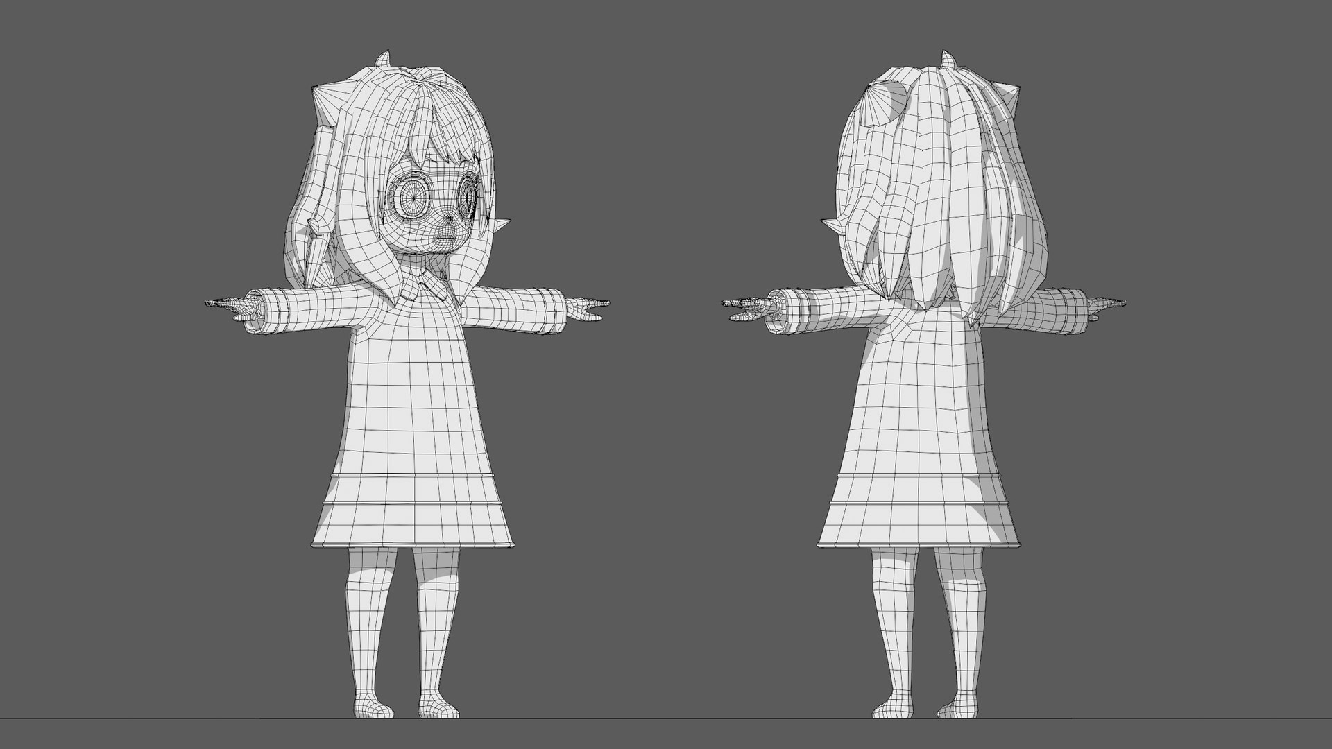 Anya Forger Blender 3d Model - Rigged 3D Model - TurboSquid 2028016
