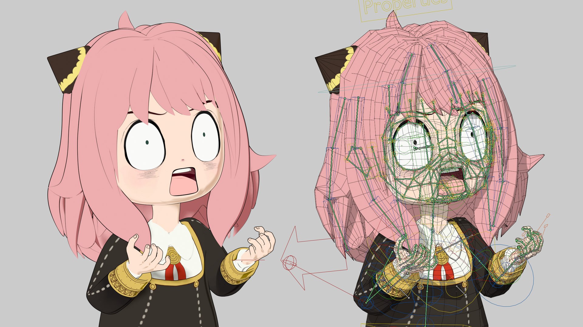Anya Forger Blender 3d Model - Rigged 3D Model - TurboSquid 2028016