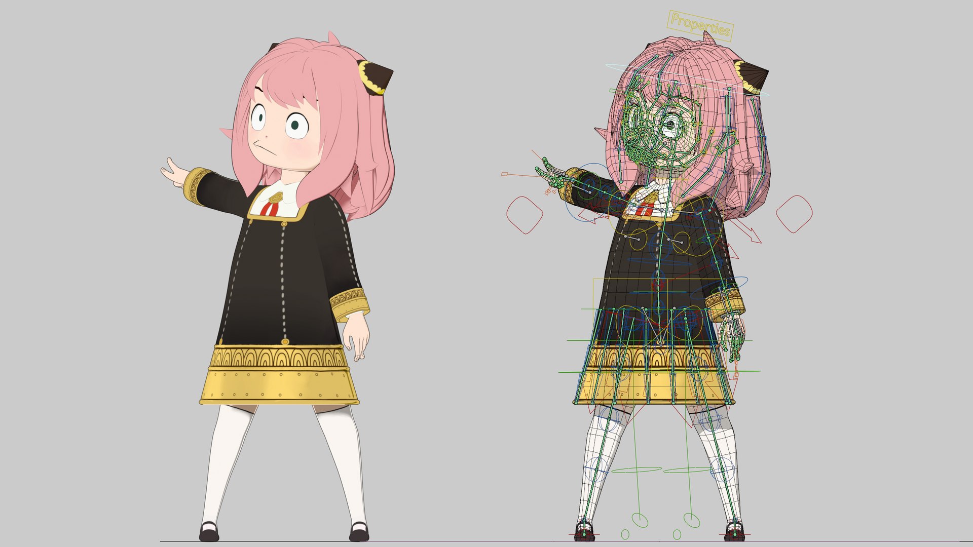 Anya Forger Blender 3d Model - Rigged 3D Model - TurboSquid 2028016