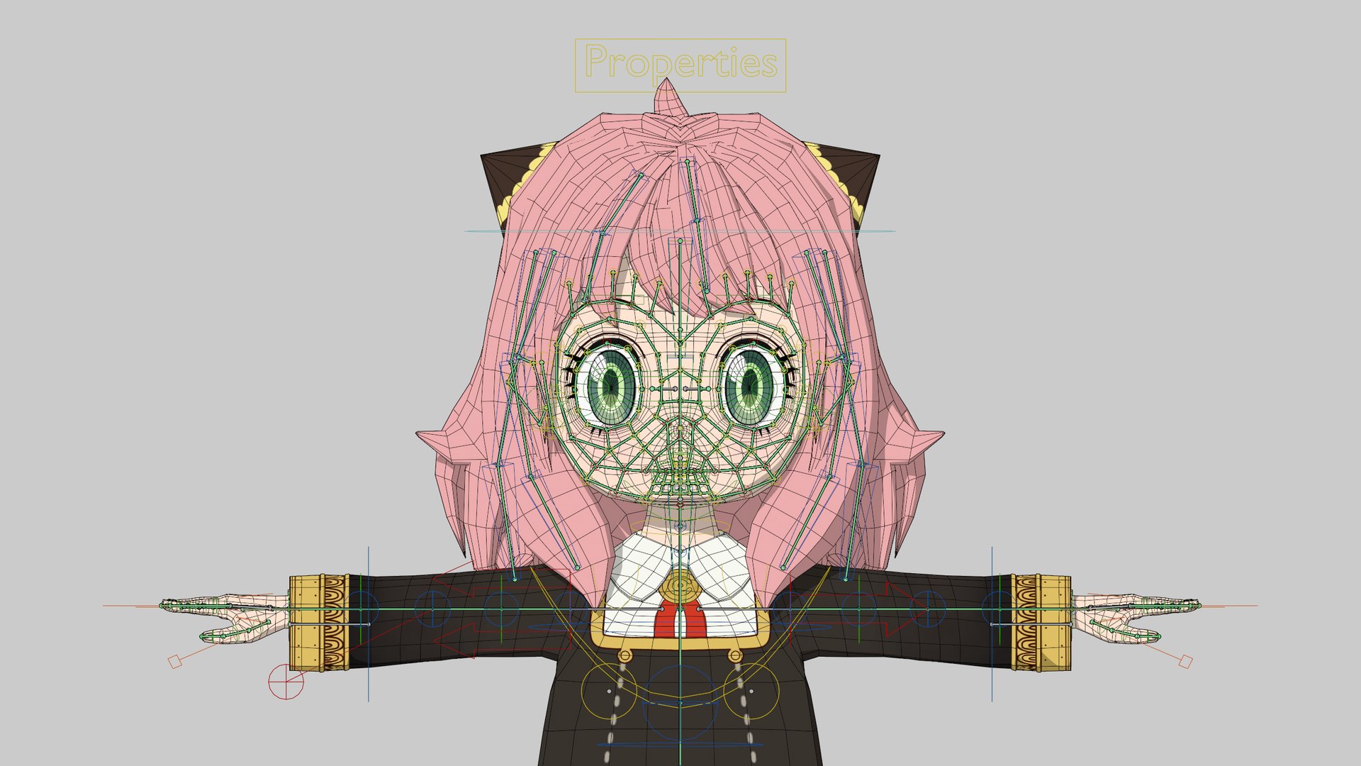 Anya Forger Blender 3d Model - Rigged 3D Model - TurboSquid 2028016