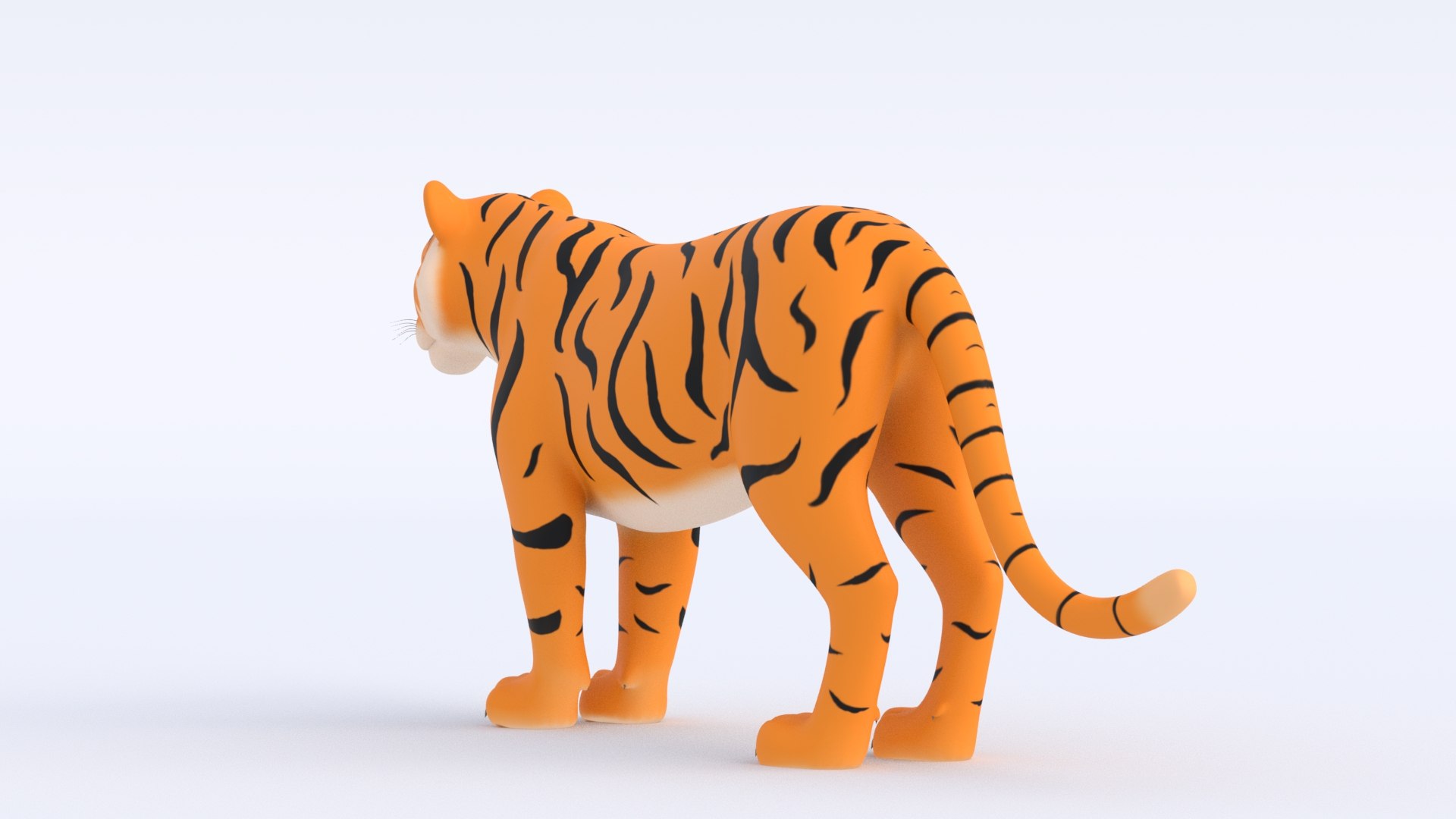 Cartoon Tiger Model - TurboSquid 2320687