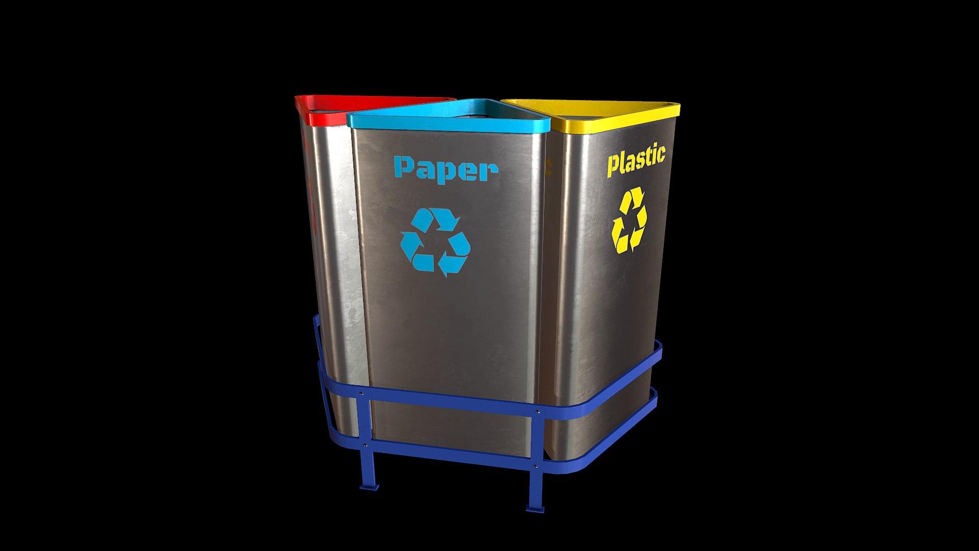 3D Recycle Bins - TurboSquid 1748847
