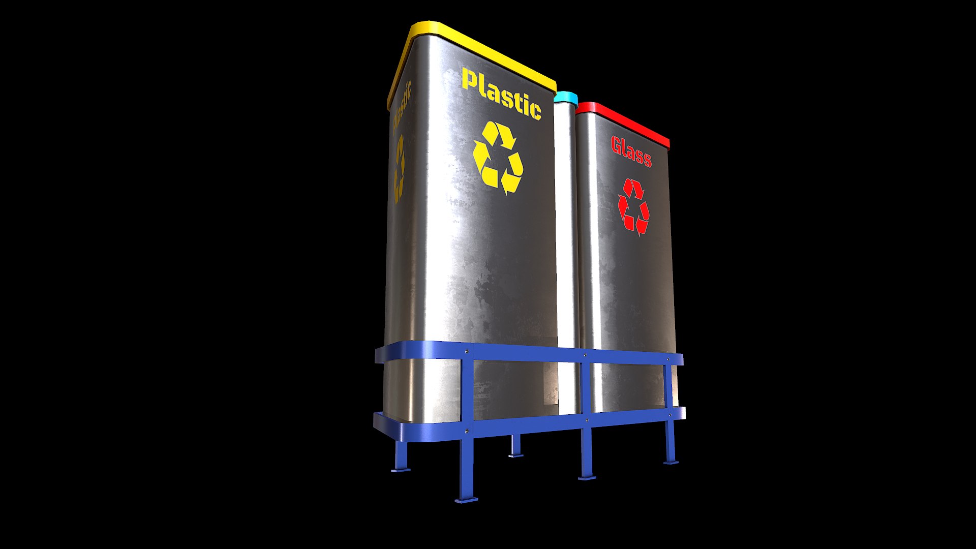 3D Recycle Bins - TurboSquid 1748847