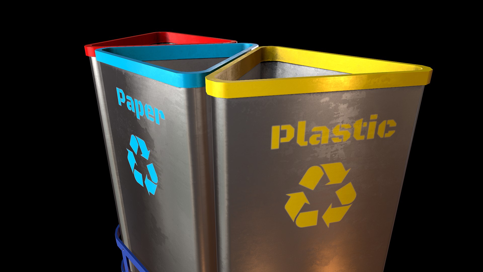 3D Recycle Bins - TurboSquid 1748847