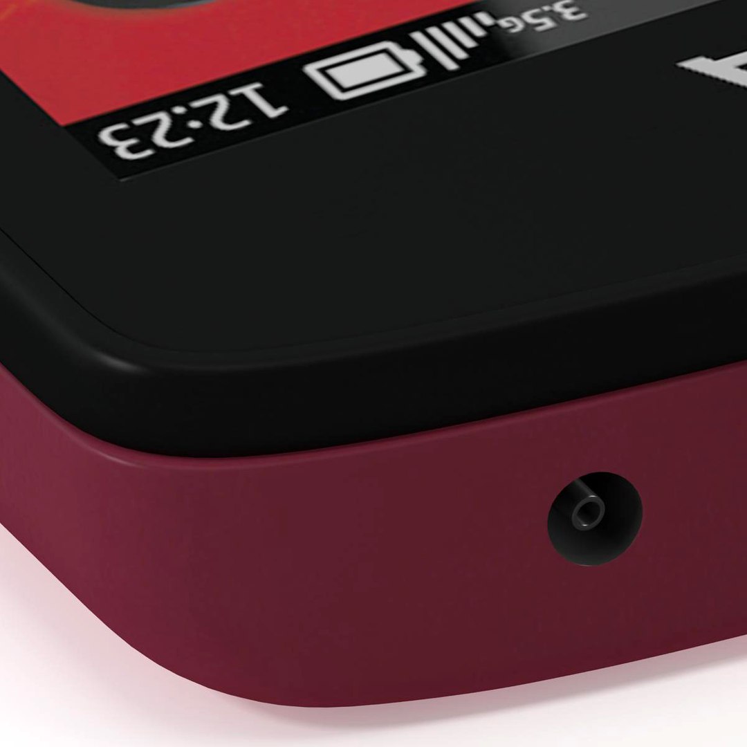 3d model nokia 700 zeta red