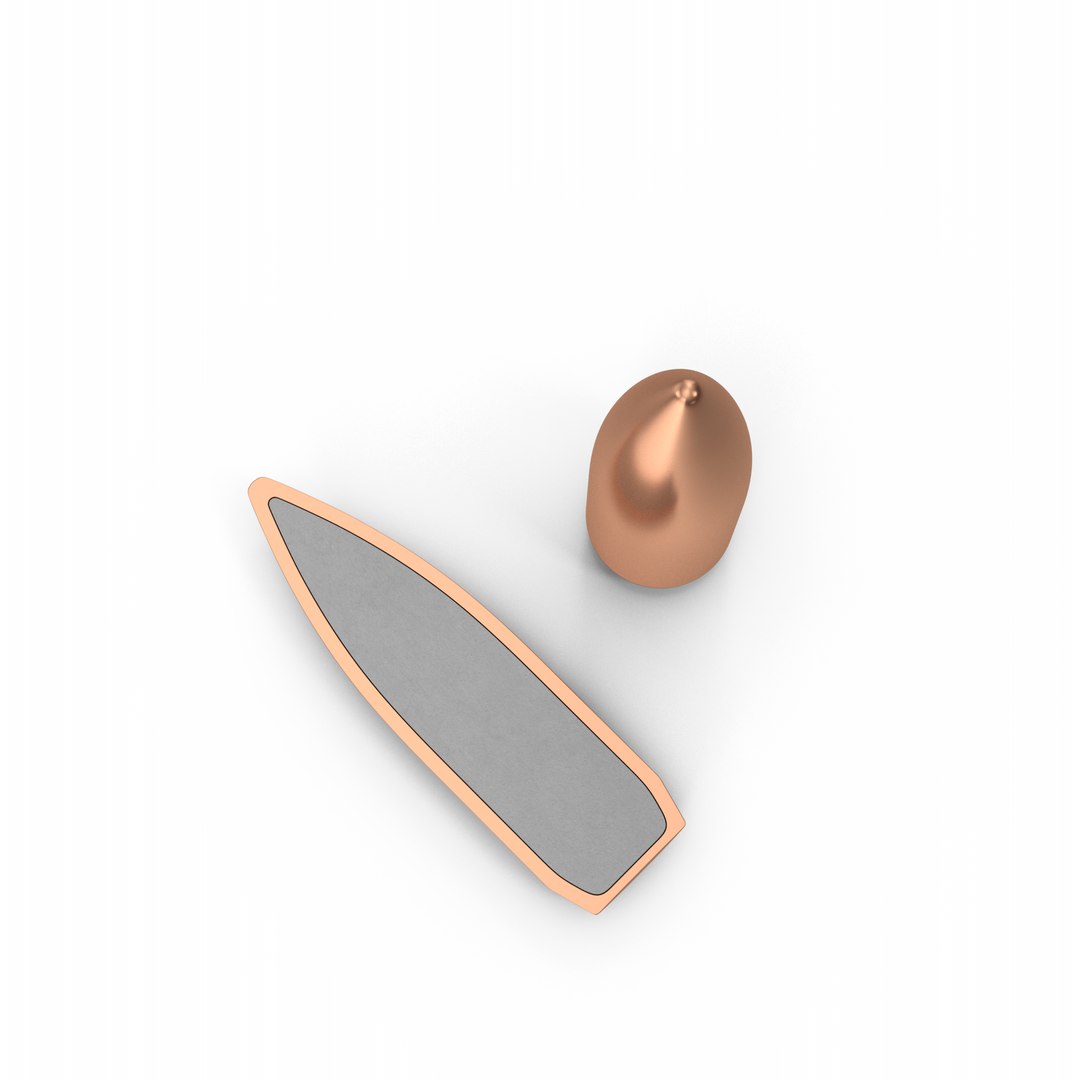 3D Cross Section Of Bullet - TurboSquid 1960989