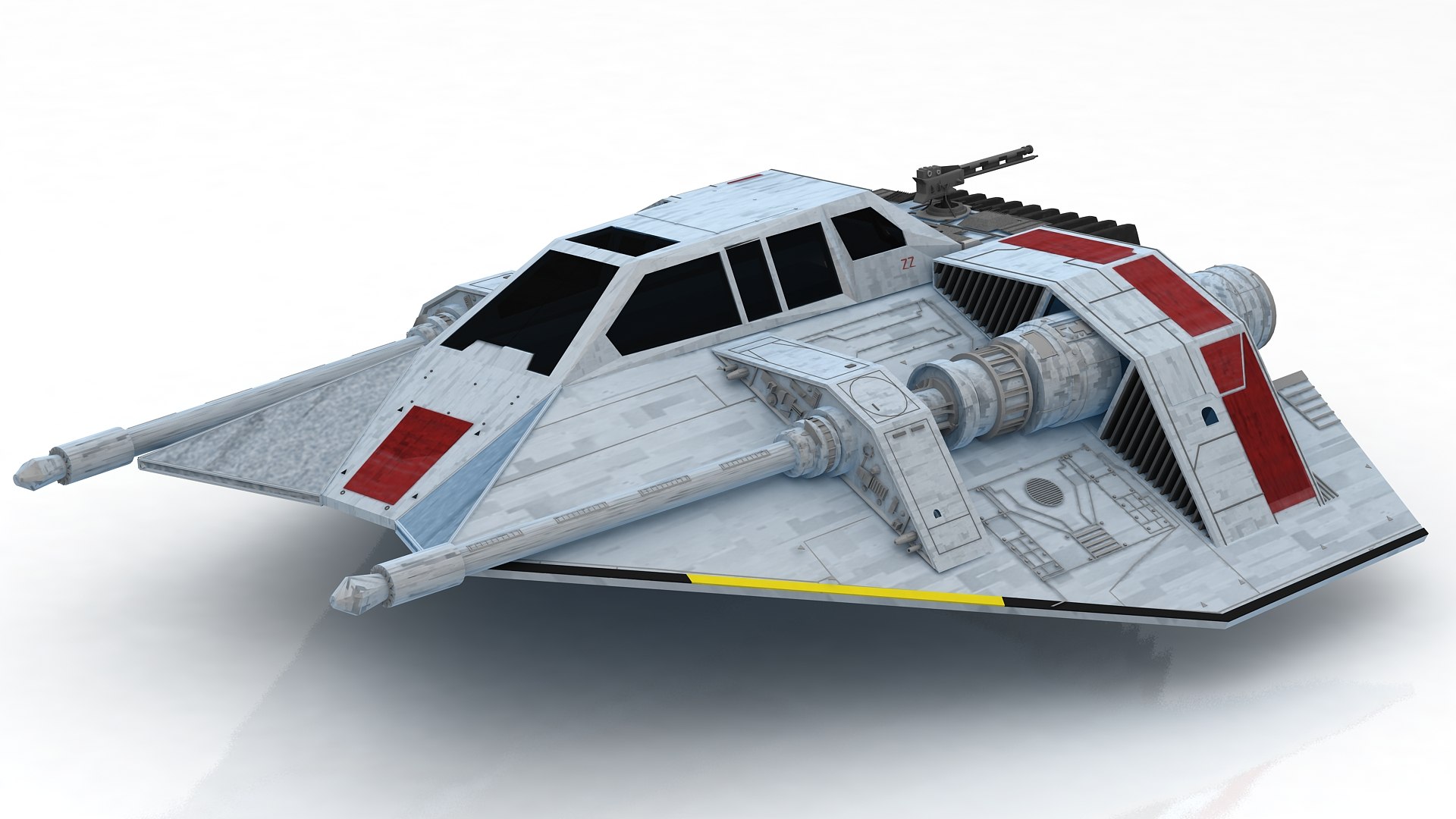 3D Star Wars Snowspeeder Snow - TurboSquid 1627787