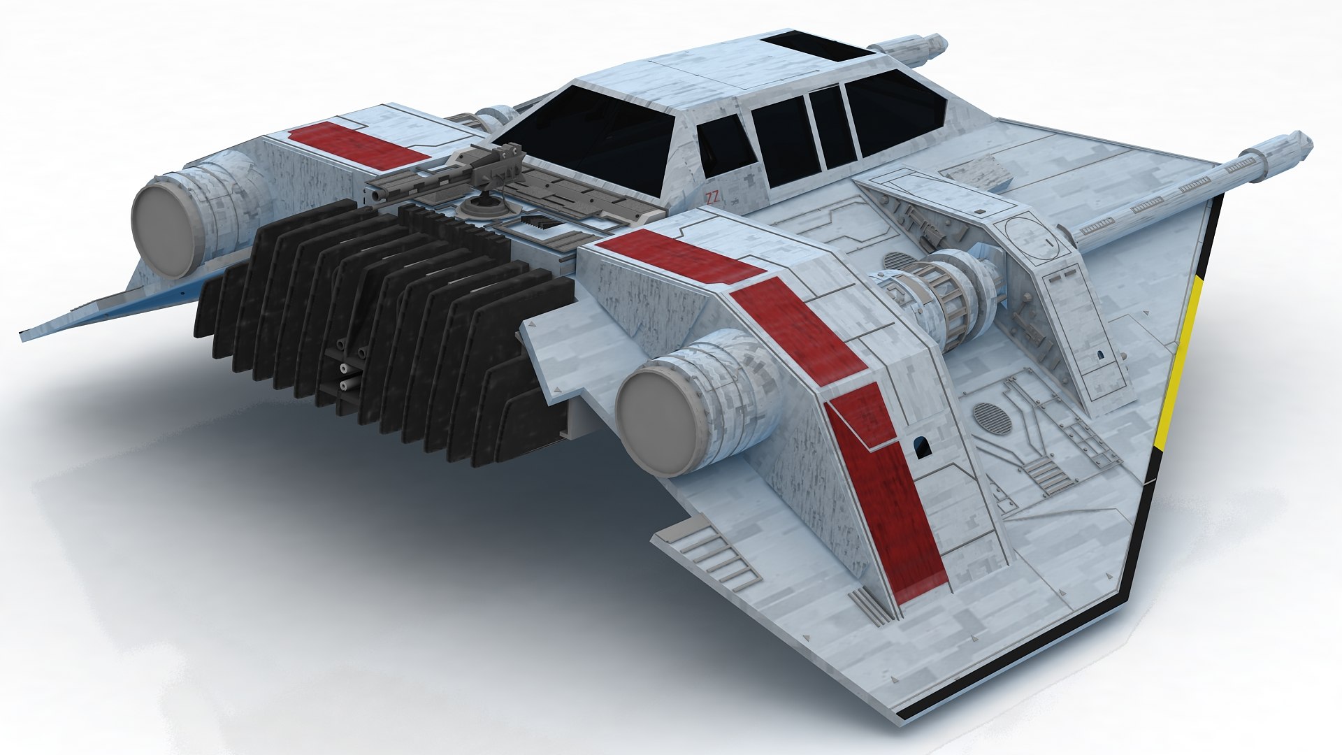 3D Star Wars Snowspeeder Snow - TurboSquid 1627787