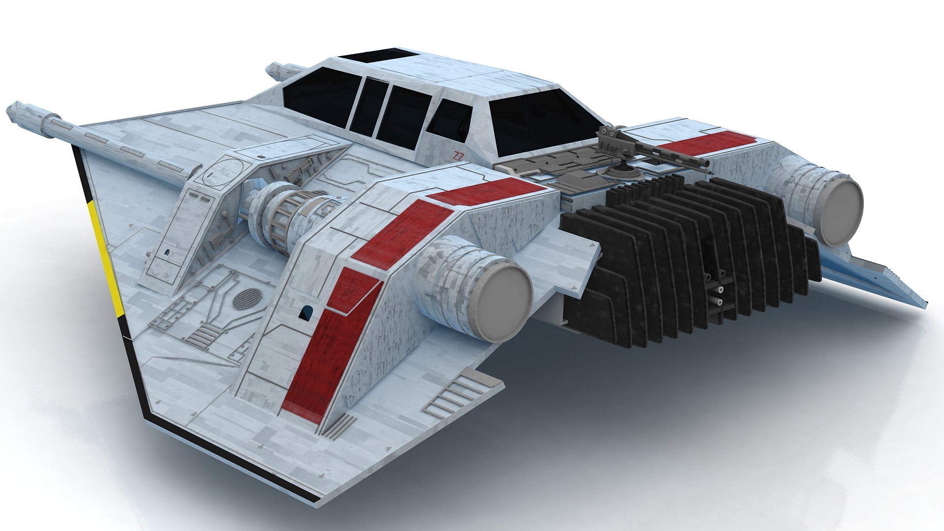 3D Star Wars Snowspeeder Snow - TurboSquid 1627787