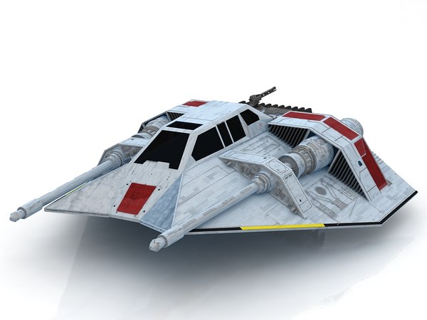 3D star wars snowspeeder snow - TurboSquid 1627787