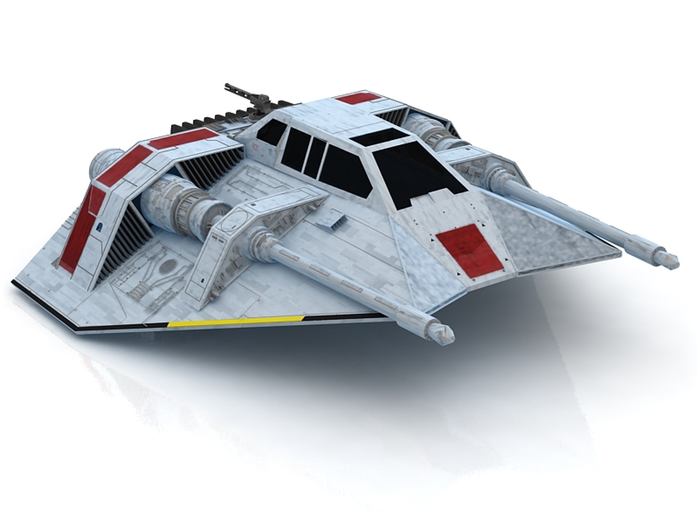 3D Star Wars Snowspeeder Snow - TurboSquid 1627787