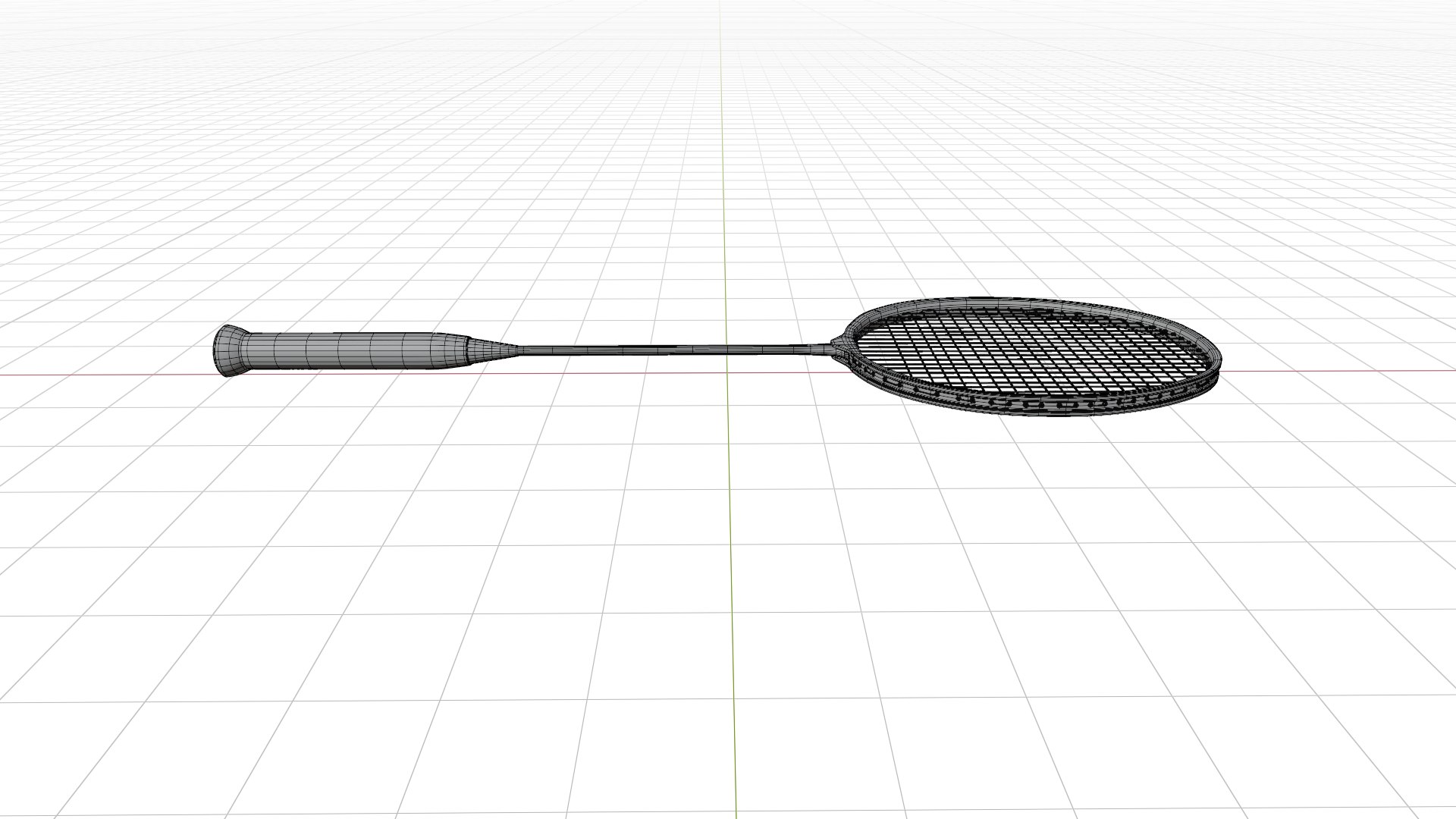 3D Badminton Racket Model - TurboSquid 2110879