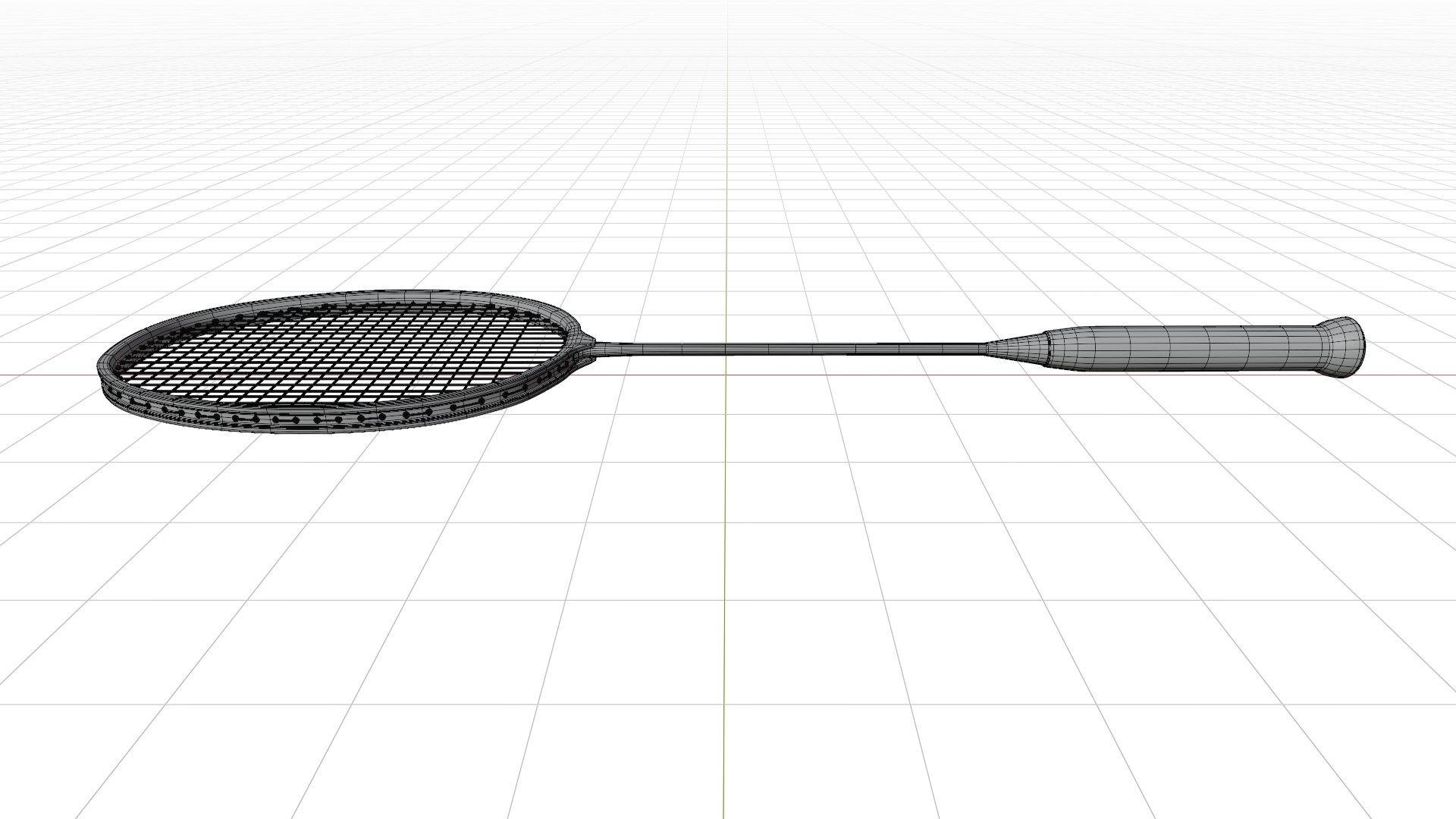3D Badminton Racket Model - TurboSquid 2110879