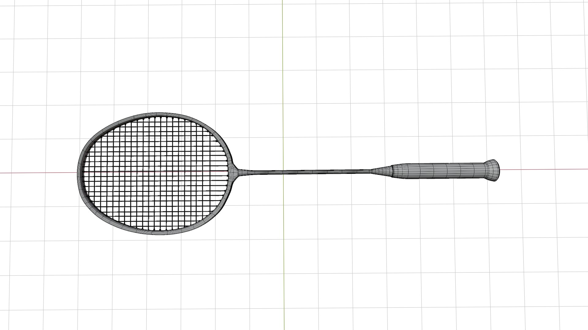 3D Badminton Racket Model - TurboSquid 2110879