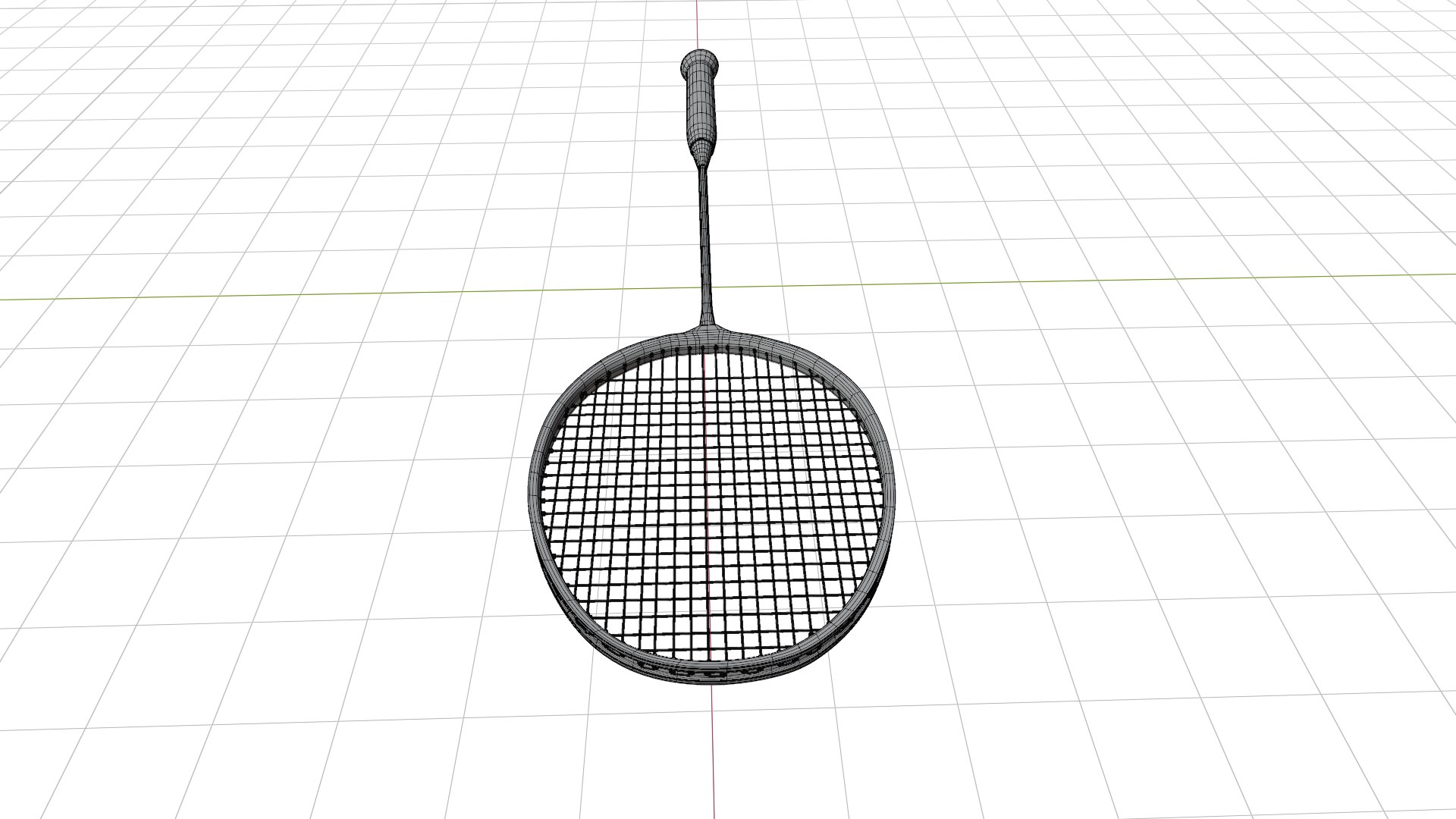 3D Badminton Racket Model - TurboSquid 2110879