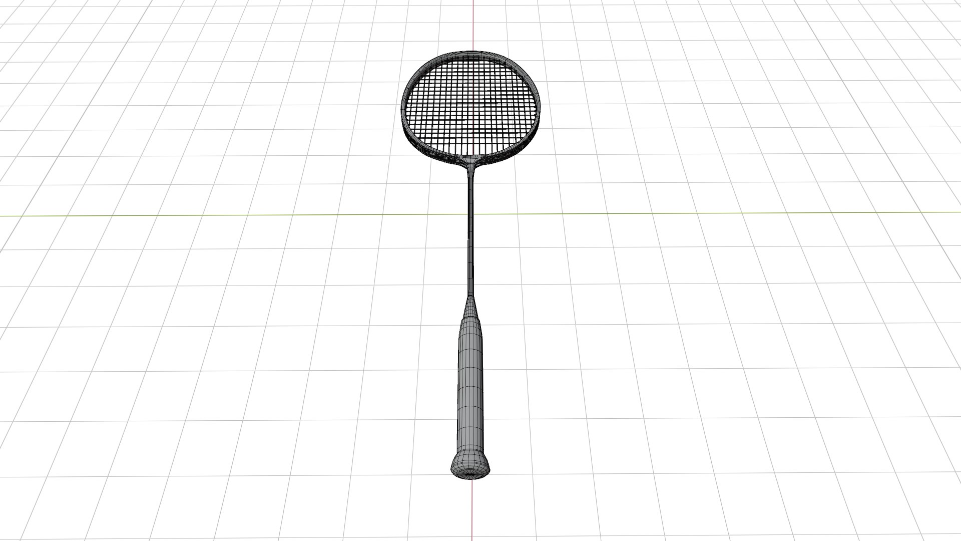 3D Badminton Racket Model - TurboSquid 2110879