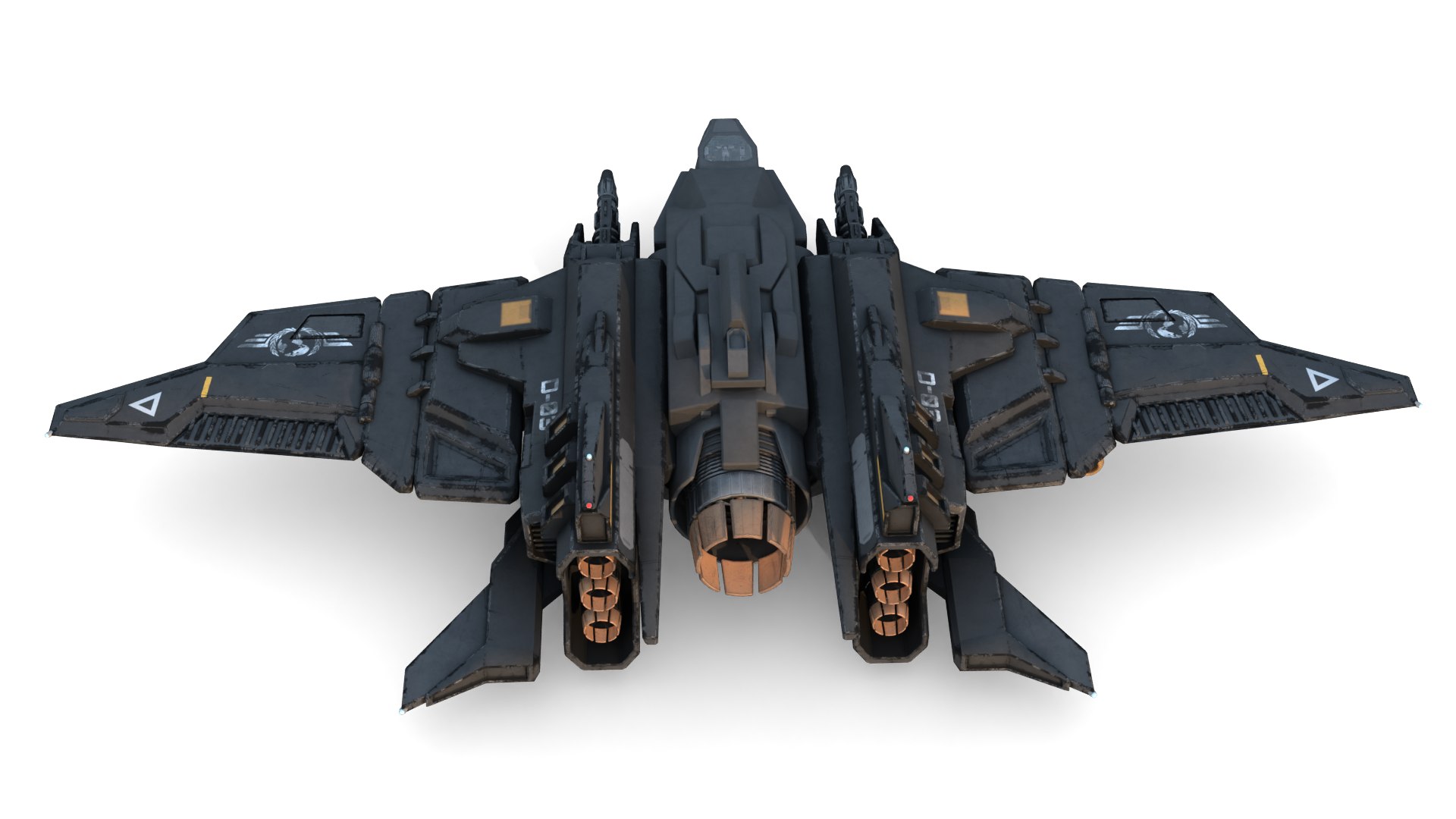 Space Fighter 3D Model - TurboSquid 2224544