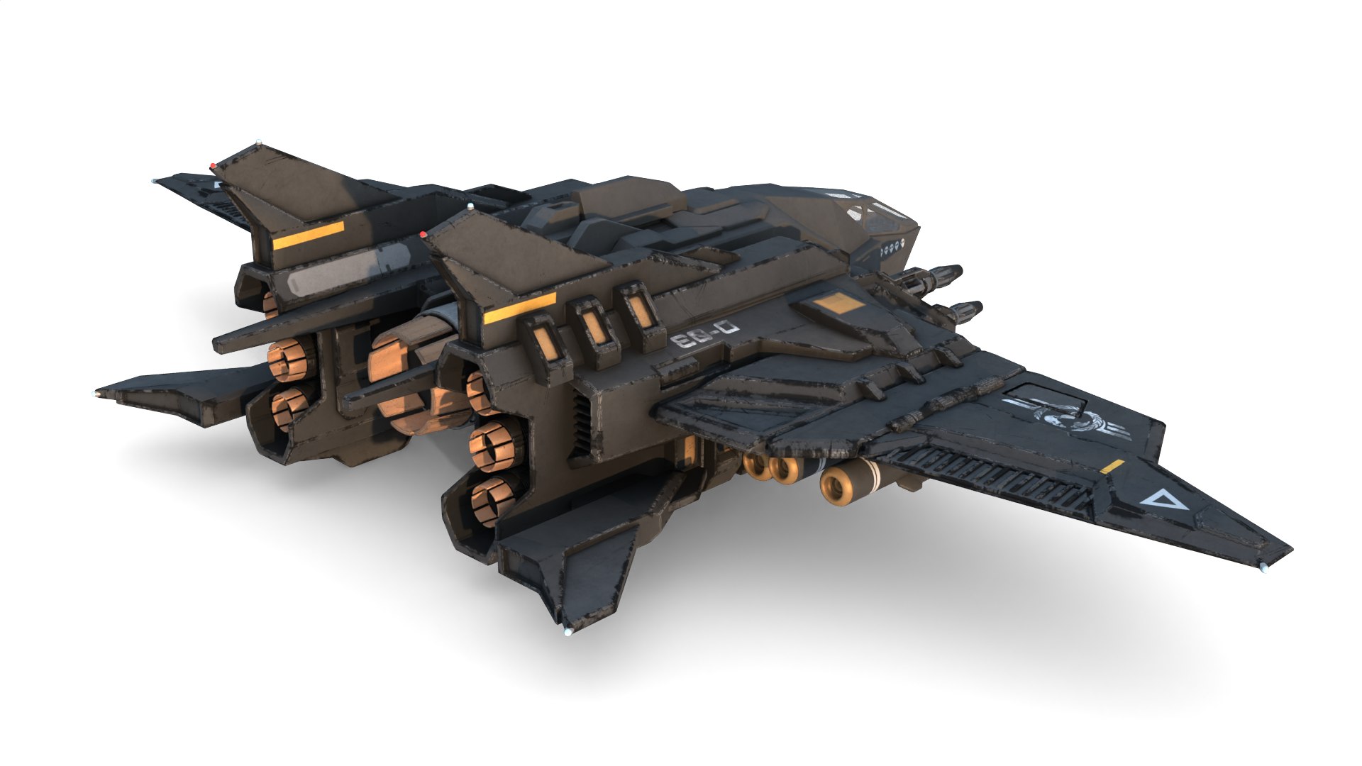 Space Fighter 3D Model - TurboSquid 2224544