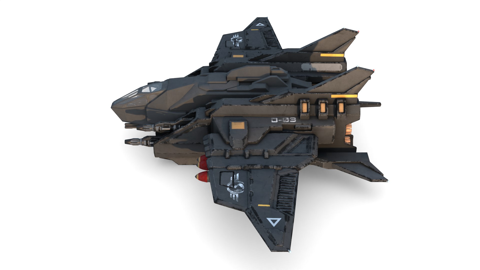 Space Fighter 3D Model - TurboSquid 2224544