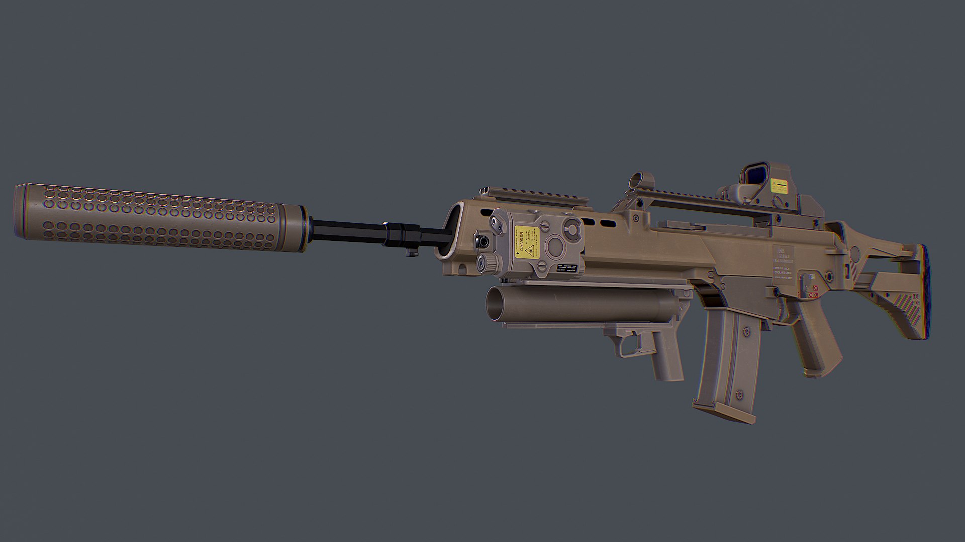 G36A3 Modification Pack 3D model - TurboSquid 1829182