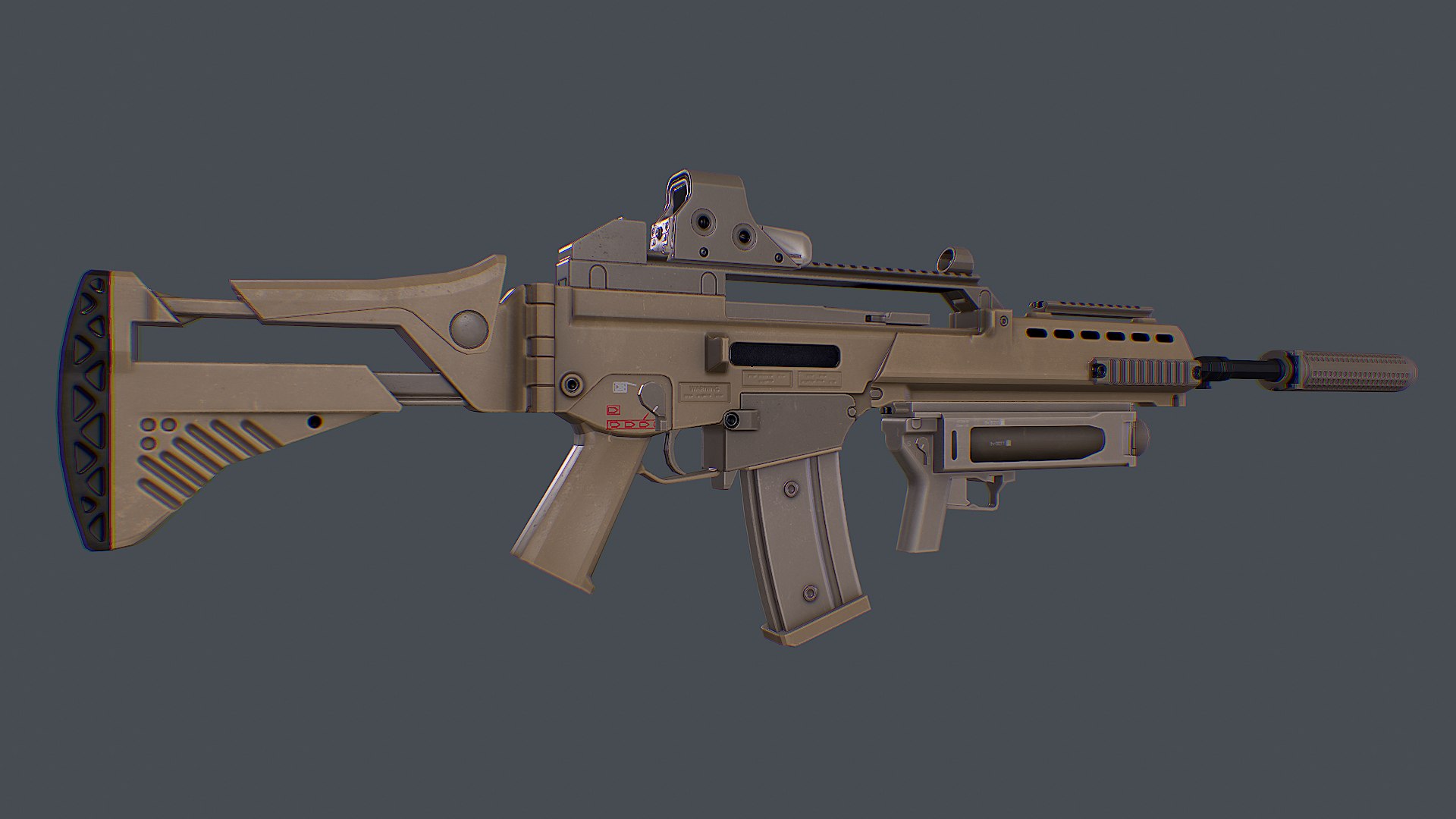 G36A3 Modification Pack 3D model - TurboSquid 1829182