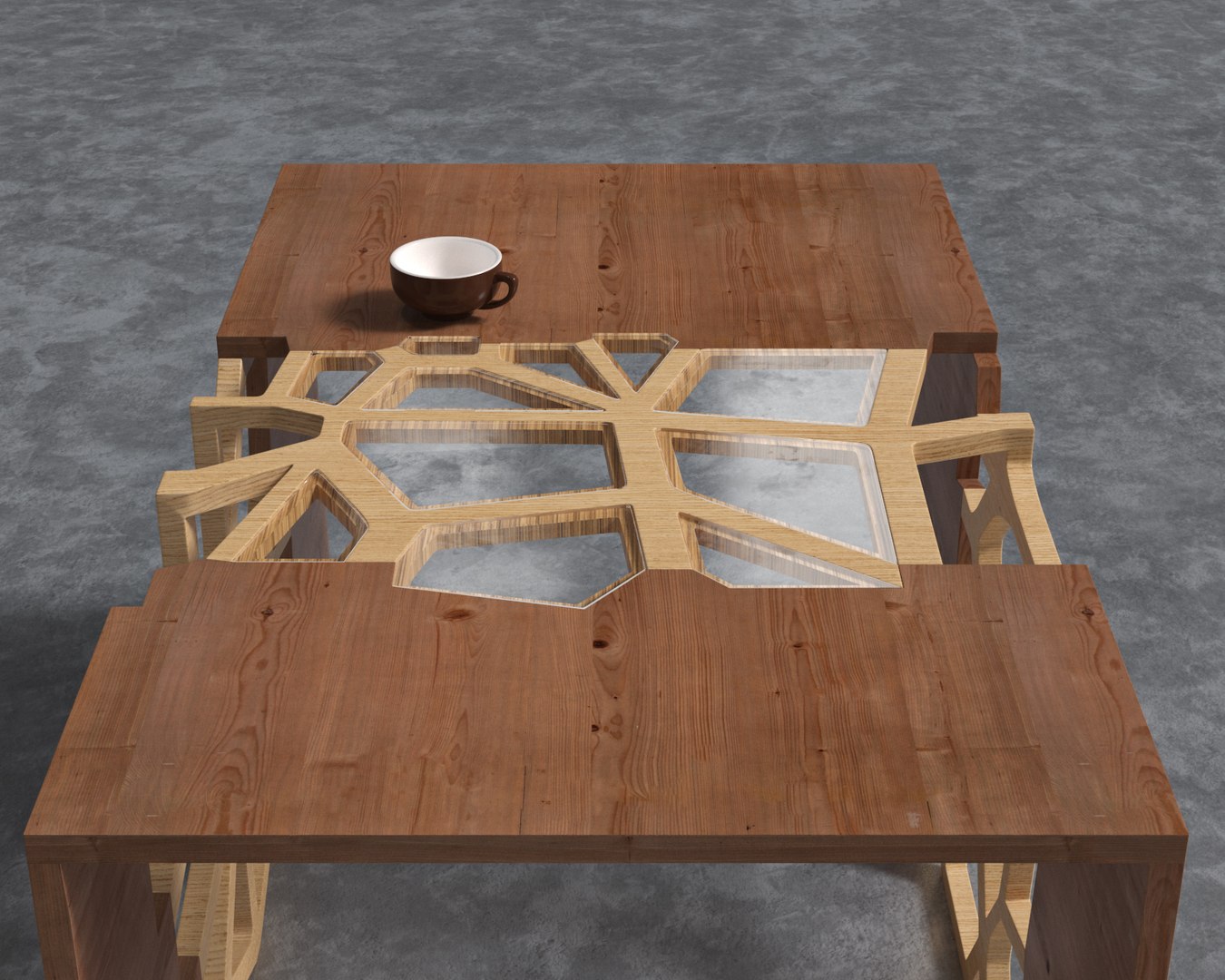 3D branching table model - TurboSquid 1262870