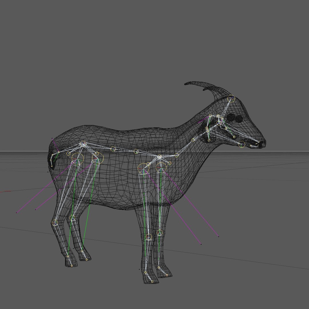 3D Goat Eating Rigged Animal Model - TurboSquid 1154920