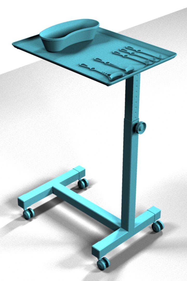 3d Surgical Tray Carts Microscope