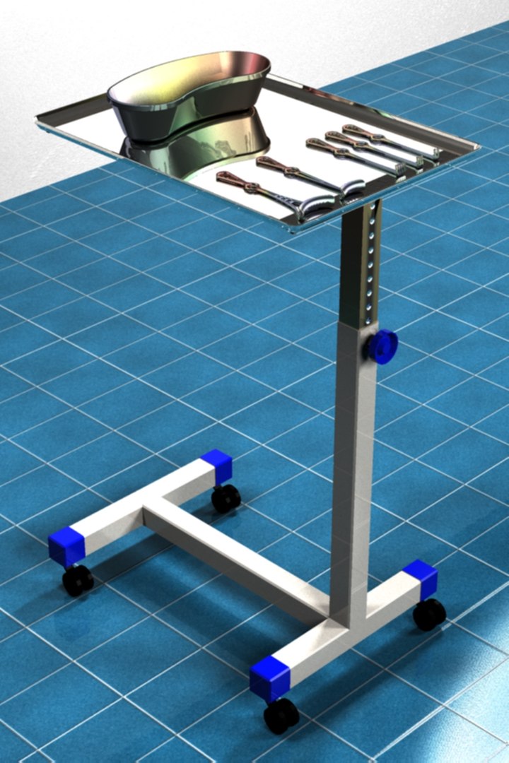 3d Surgical Tray Carts Microscope