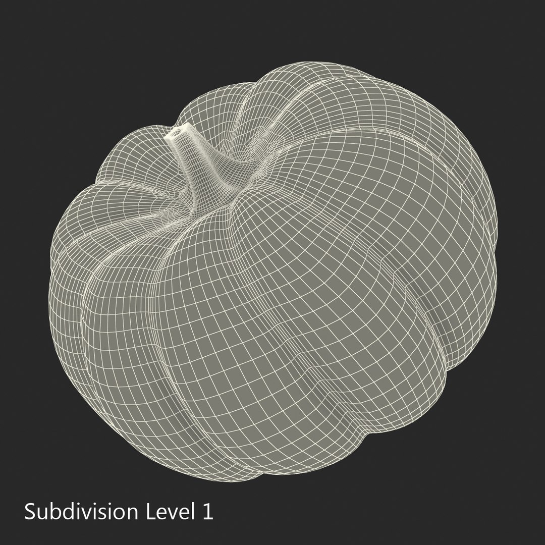 3d model pumpkin