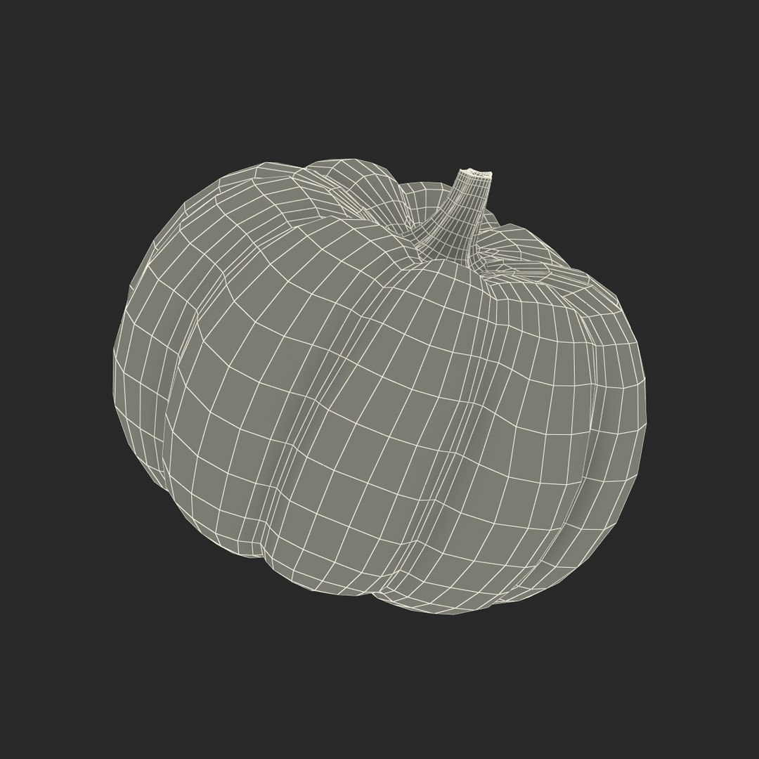 3d model pumpkin